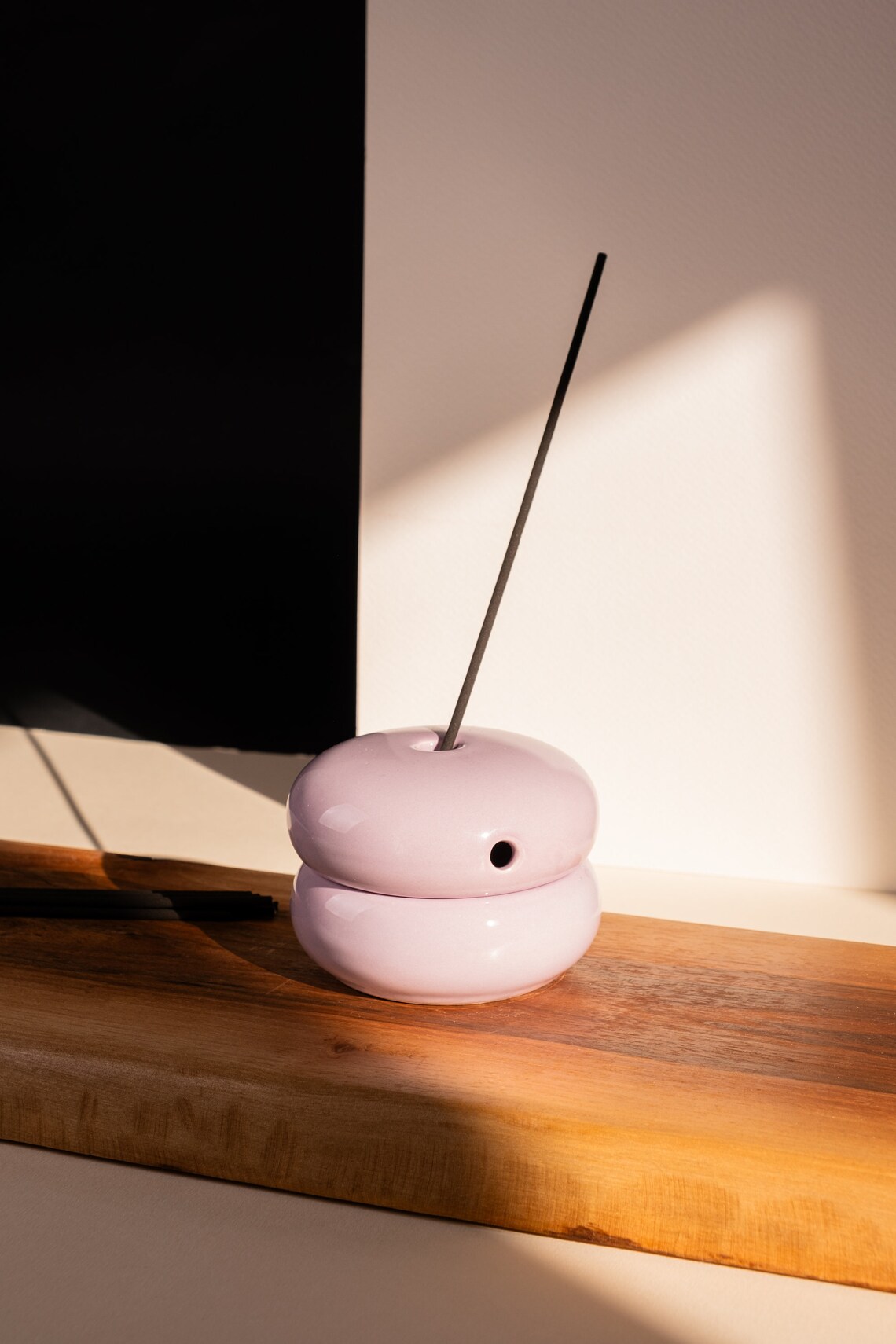 Brown Cream Dot Incense Stick Holder, Ceramic Incense Cone Burner ...