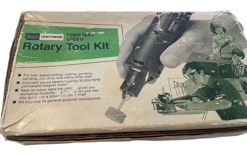 Vintage SEARS CRAFTSMAN Constant Speed Rotary Tool Kit - Etsy