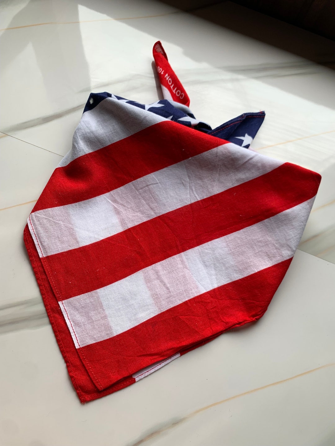 Vintage Us Flag Handkerchief - Etsy
