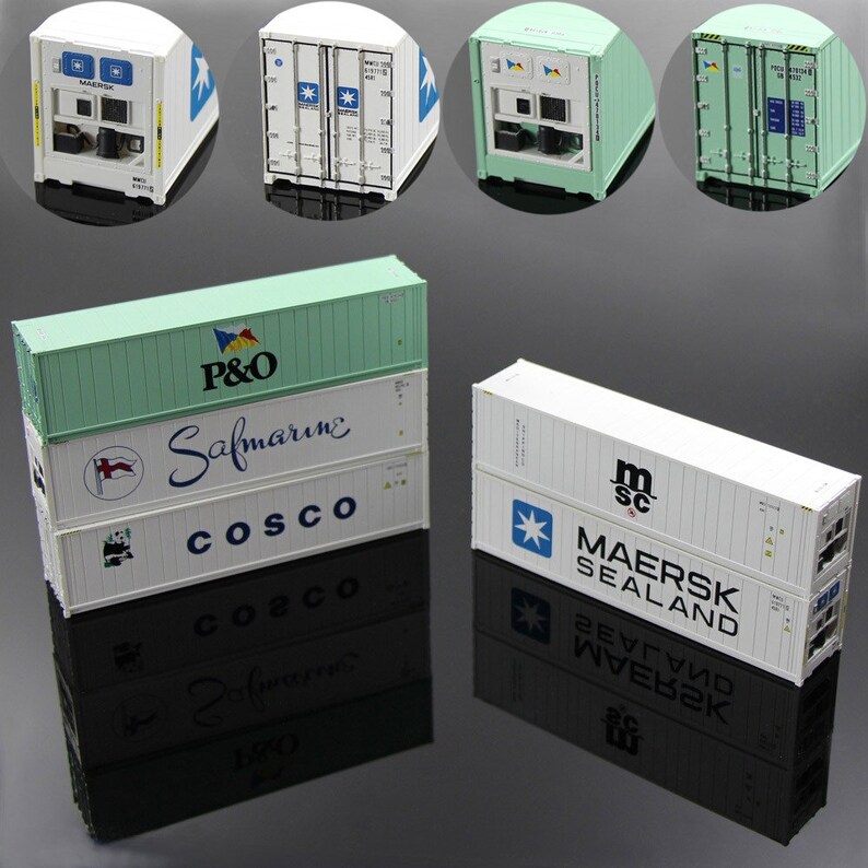Railway Train Model HO Scale 40ft Freight Car Hi-cube Refrigerator ...