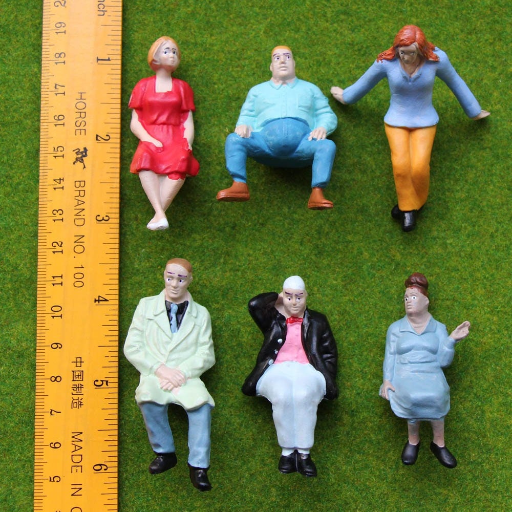 Train Railway G Scale Model Figures All Seated Painted - Etsy