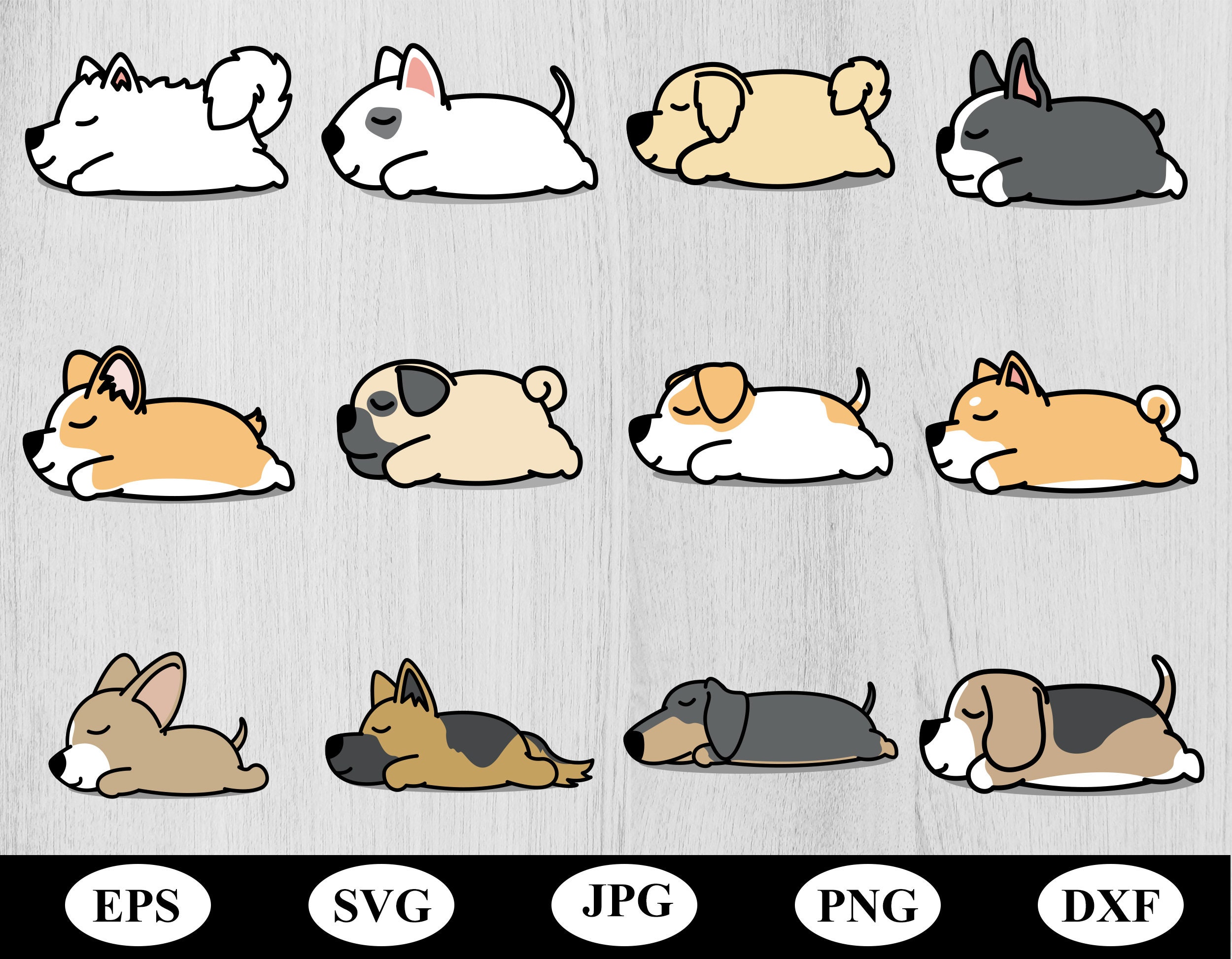 Lazy Dog Clipart