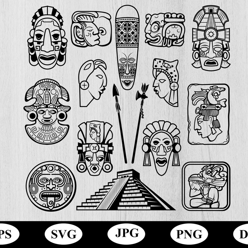 Mayan Stencil - Etsy