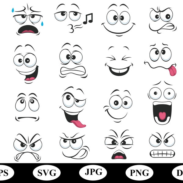 Silly Face Svg - Etsy