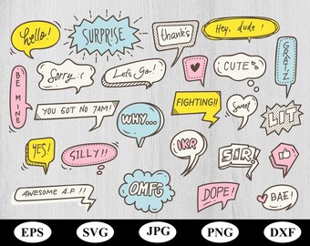 Watercolor Speech Bubble Hand Painted Clip Art Speech Bubble - Etsy