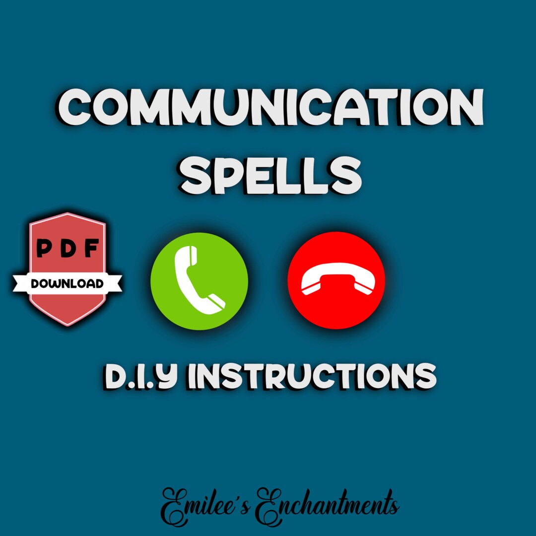 SIMPLE Communication Spells DIY - Etsy