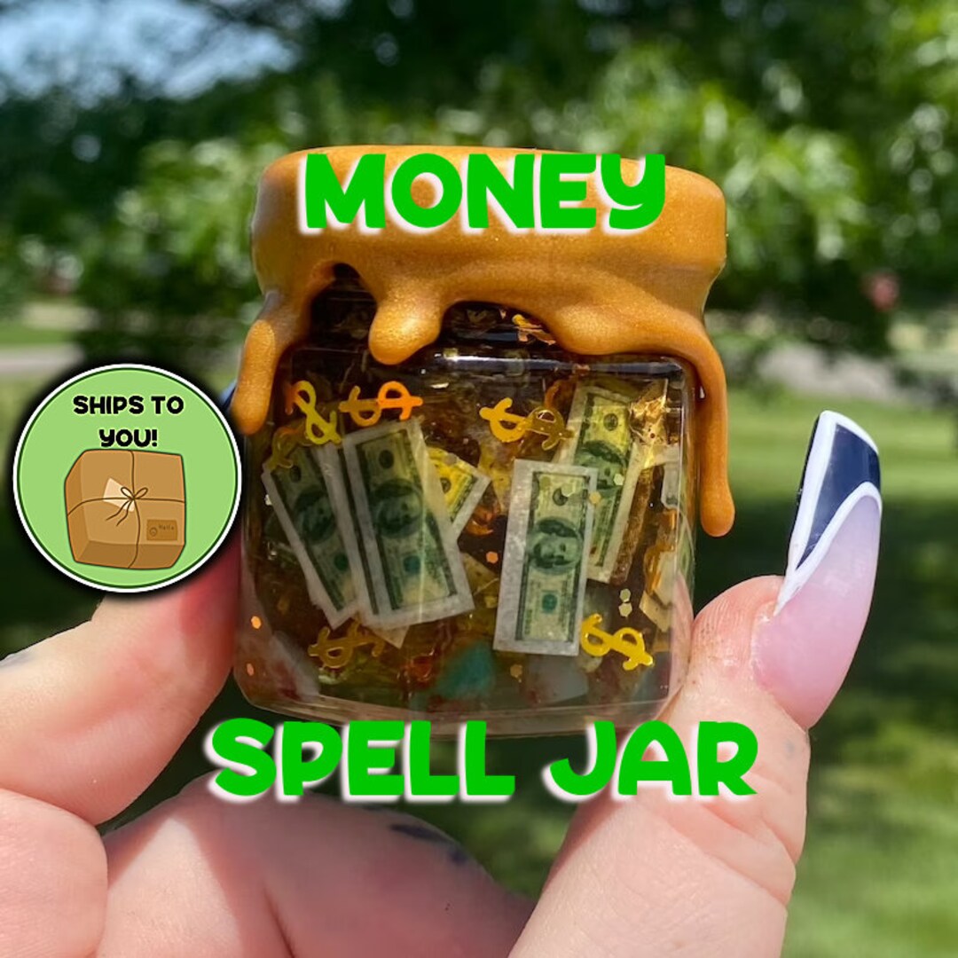 Money Spell Jar - Etsy