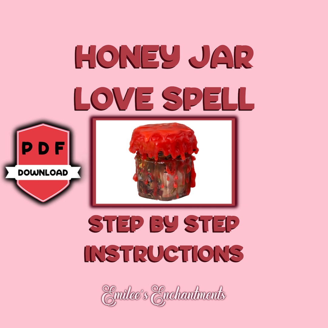 Diy Honey Jar Love Spell Step By Step Instructions Etsy