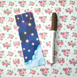 2x6 in Starry Night Sky Bookmark/aesthetic Bookmark/celestial Bookmark ...