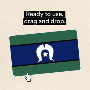 Torres Strait Islands Flag Bundle, 25 Digital Files, 5 Designs: Round ...