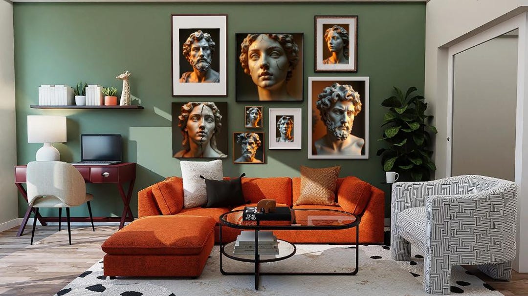 16 Bundle Set Classical Marble Bust Portraits | Digital Download – Male ...