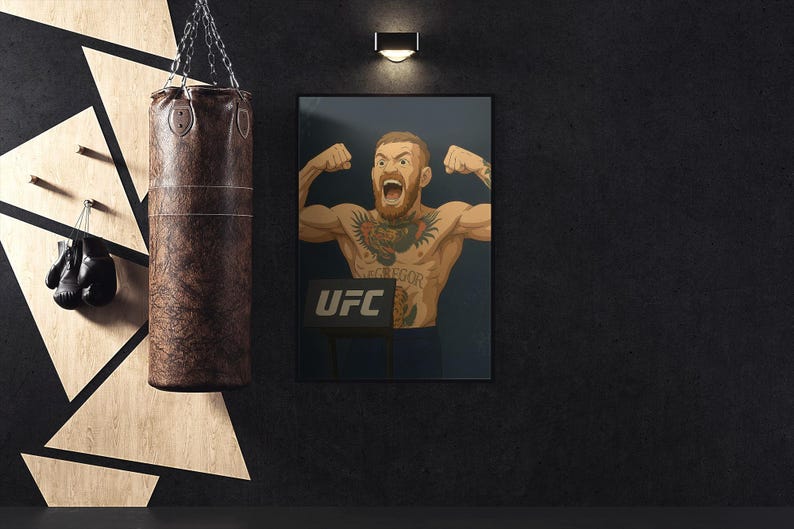 Conor Mcgregor UFC Legends Art Printable in Ghibli Style, UFC MMA ...