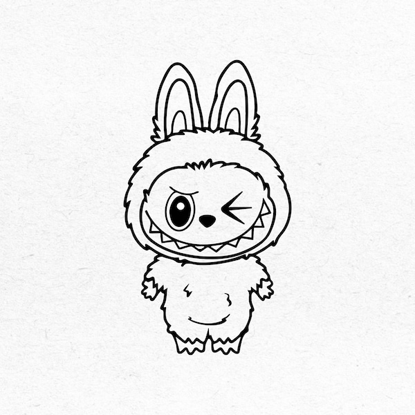 Labubu Cutout - Etsy