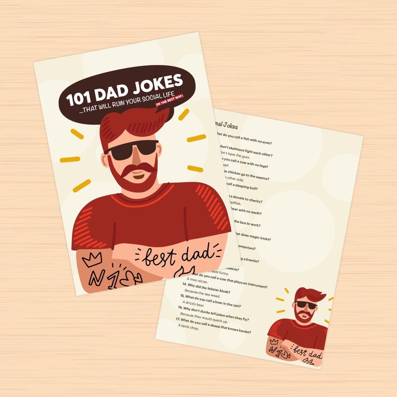 101 Dad Jokes for Maximum Cringe and Laughs Printable PDF for Endless ...