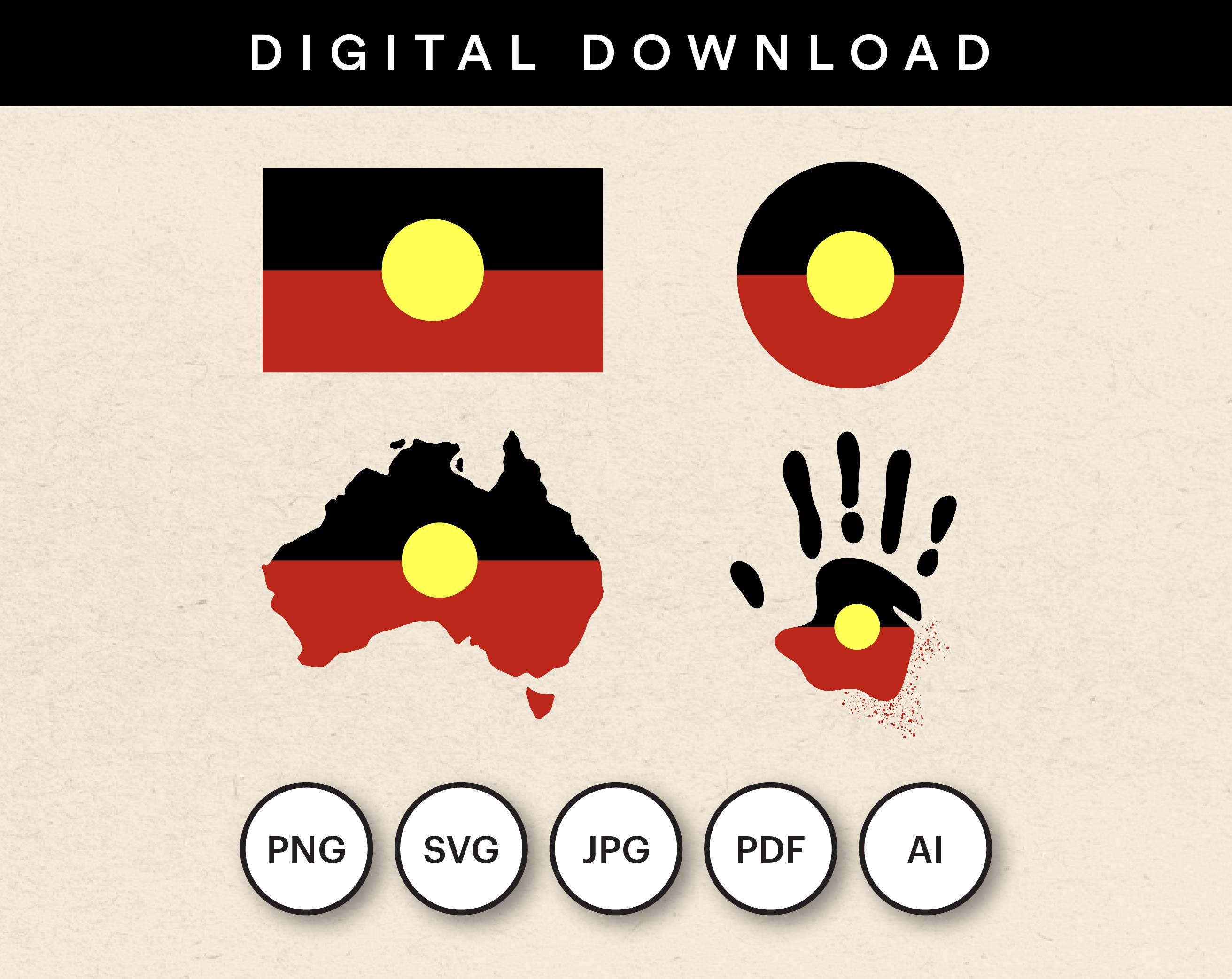 Aboriginal Flag Bundle: 20 Files, 4 Designs Vector Graphics (digital ...