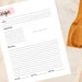 Recipe Printable | Recipe Card Printable, Letter Size Recipe Page ...