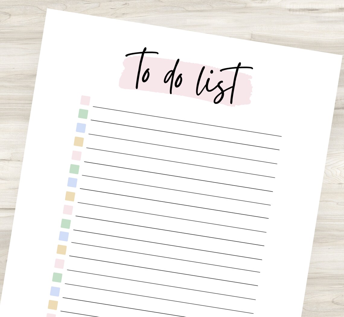To Do List Editable Canva Template | Boho to Do List With Checkboxes ...