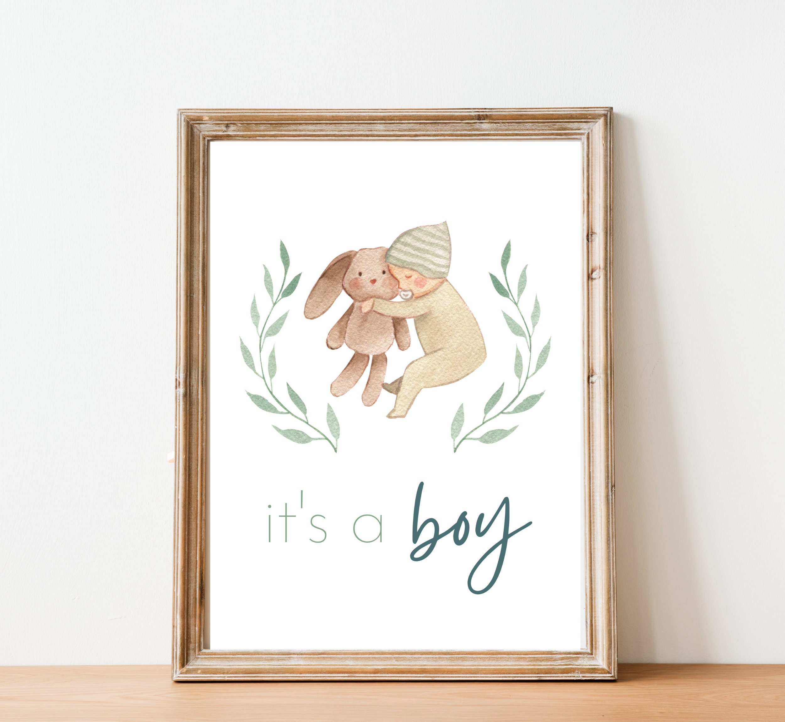 Its a Boy Printable Sign | Digital Download Gender Reveal Boy Sign ...