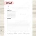 Recipe Printable | Recipe Card Printable, Letter Size Recipe Page ...
