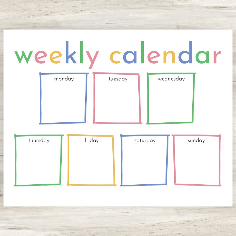 Montessori Calendar - Etsy