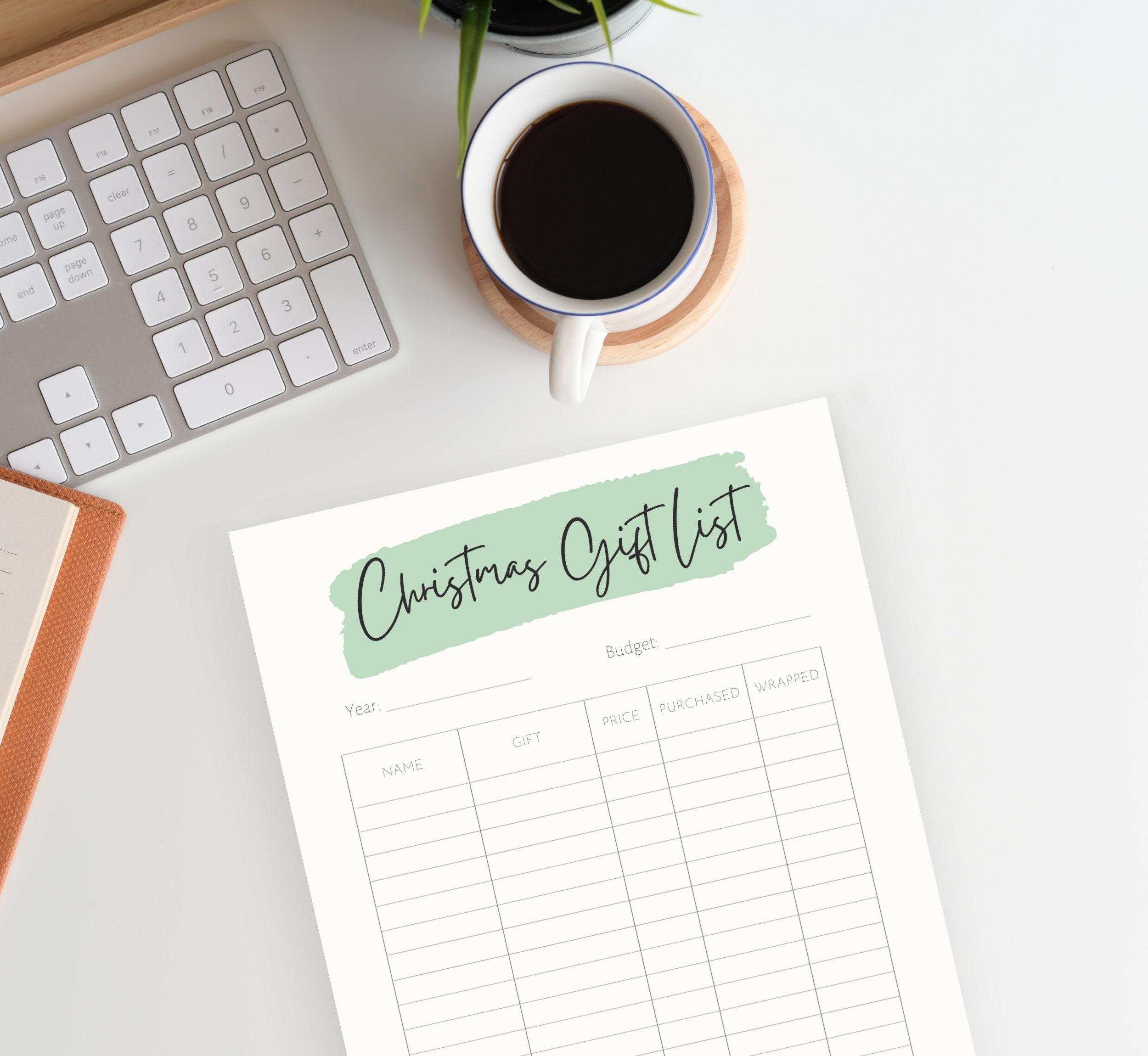 Christmas Gift Tracker Budget Printable | Christmas Gift List ...