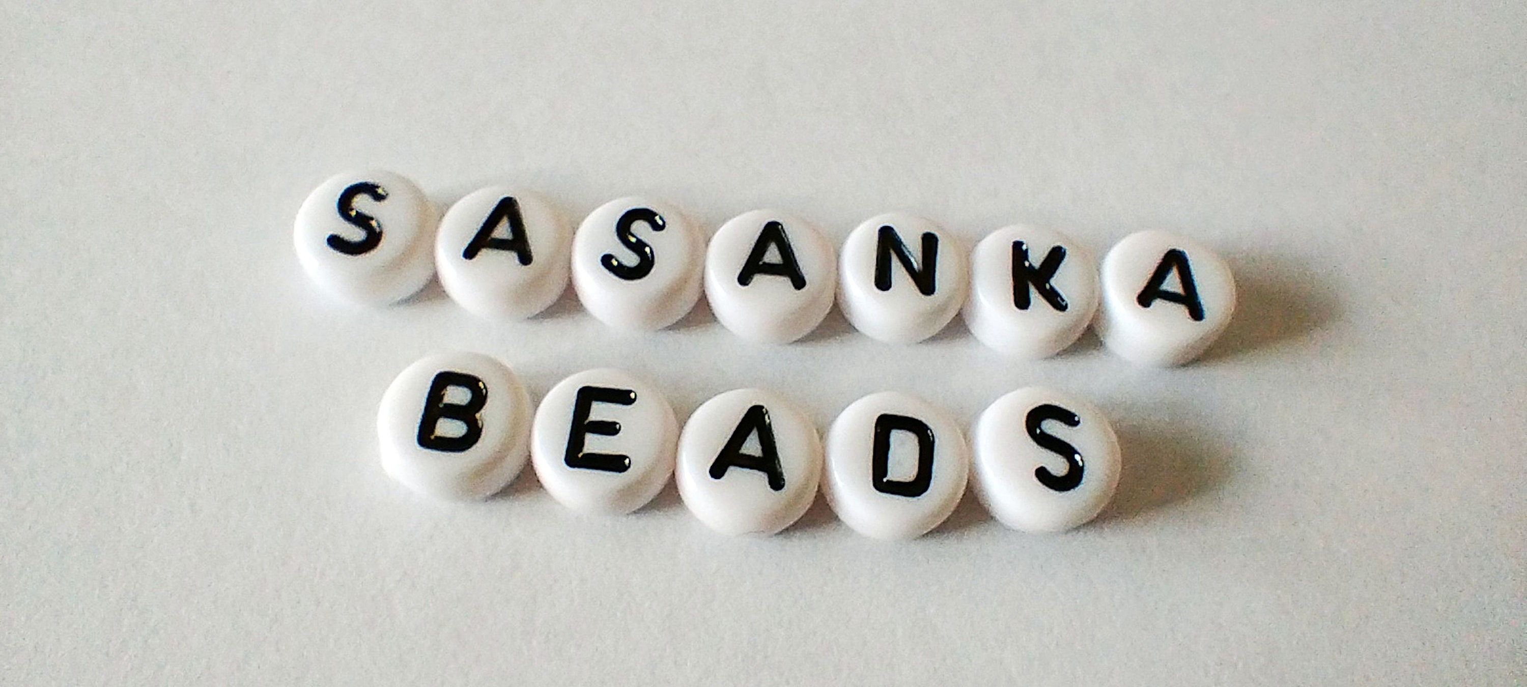 5 Pc Alphabet Beads, Create Your Text, Individual Letters, Letter Bead ...