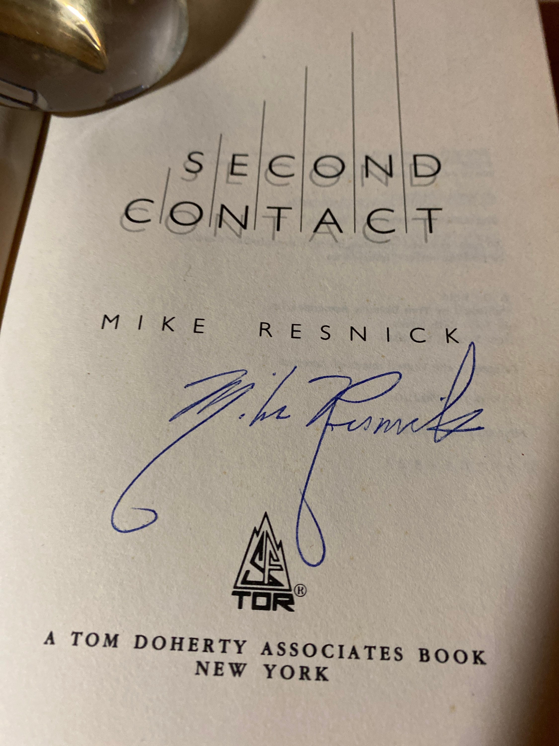 Second Contact, Mark Resnick Signed First Edition. - Etsy