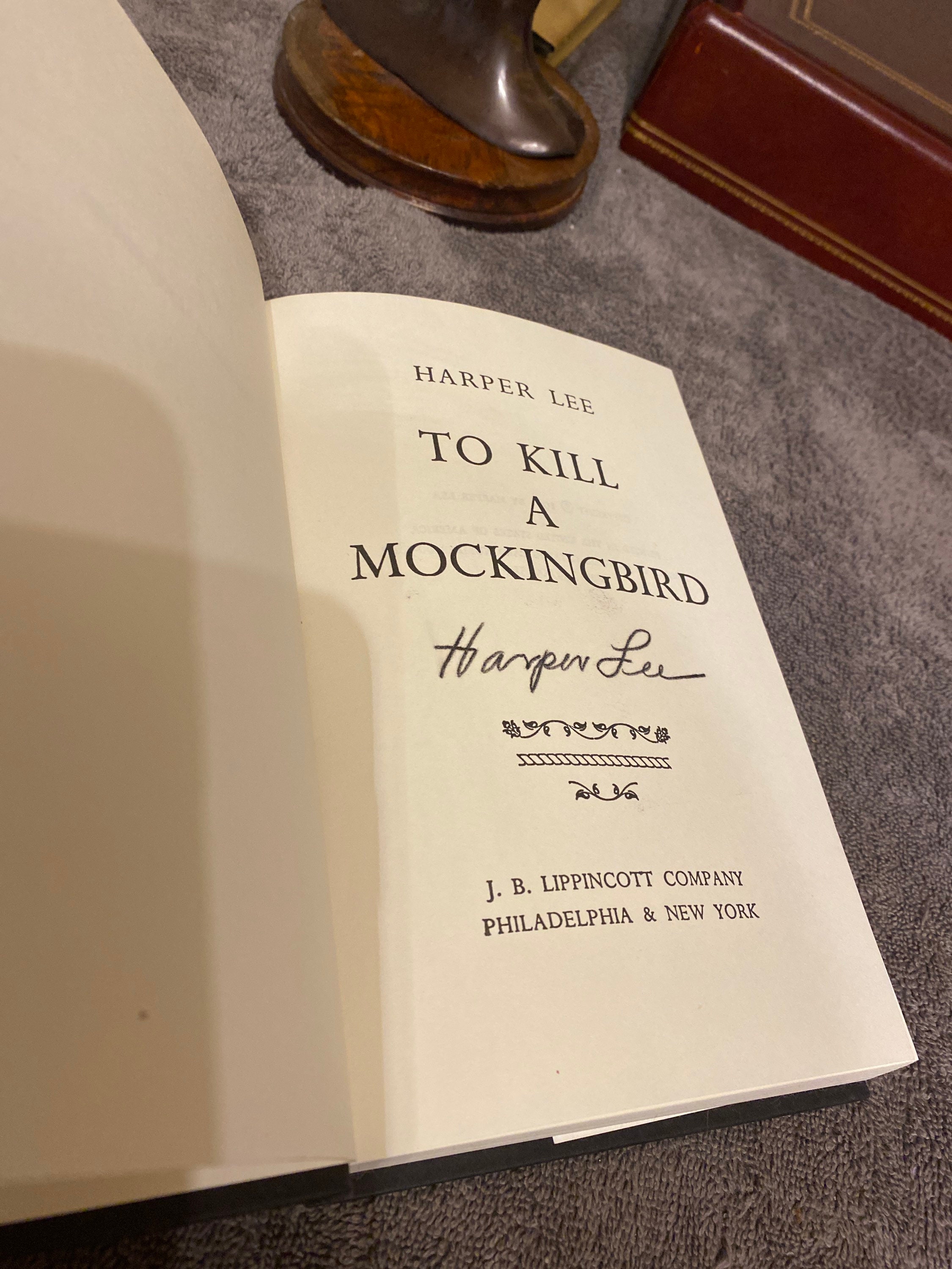 To Kill a Mockingbird, Harper Lee, Signed Book/ Authenticated - Etsy