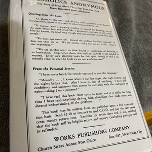AA Big Book: First Edition, Second Printing, 1941, Signed - Etsy
