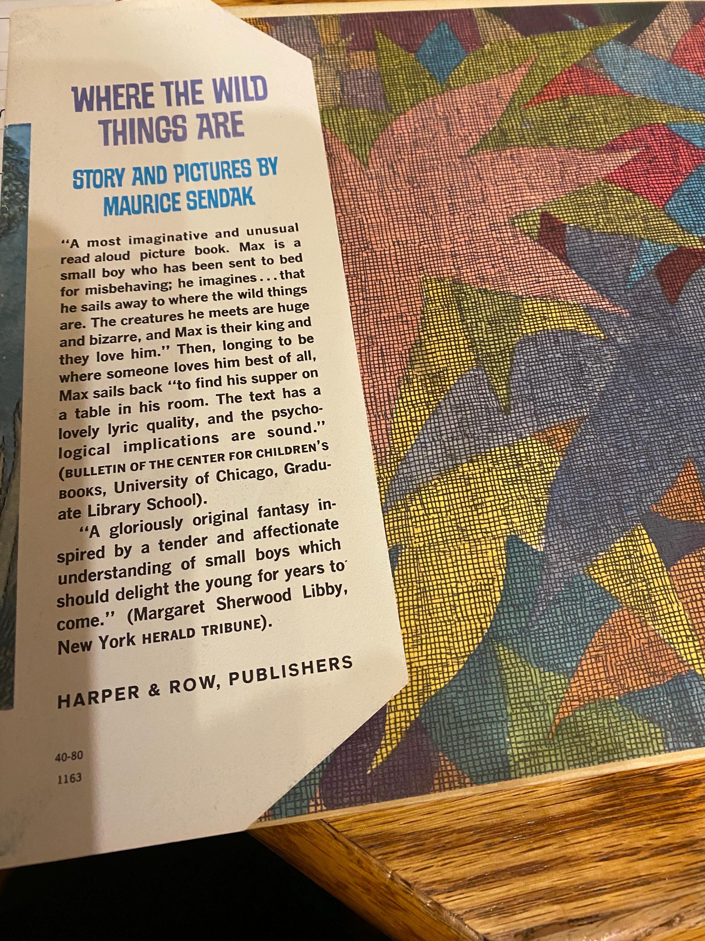 Where the Wild Things Are, Written and Signed by Maurice Sendak - Etsy