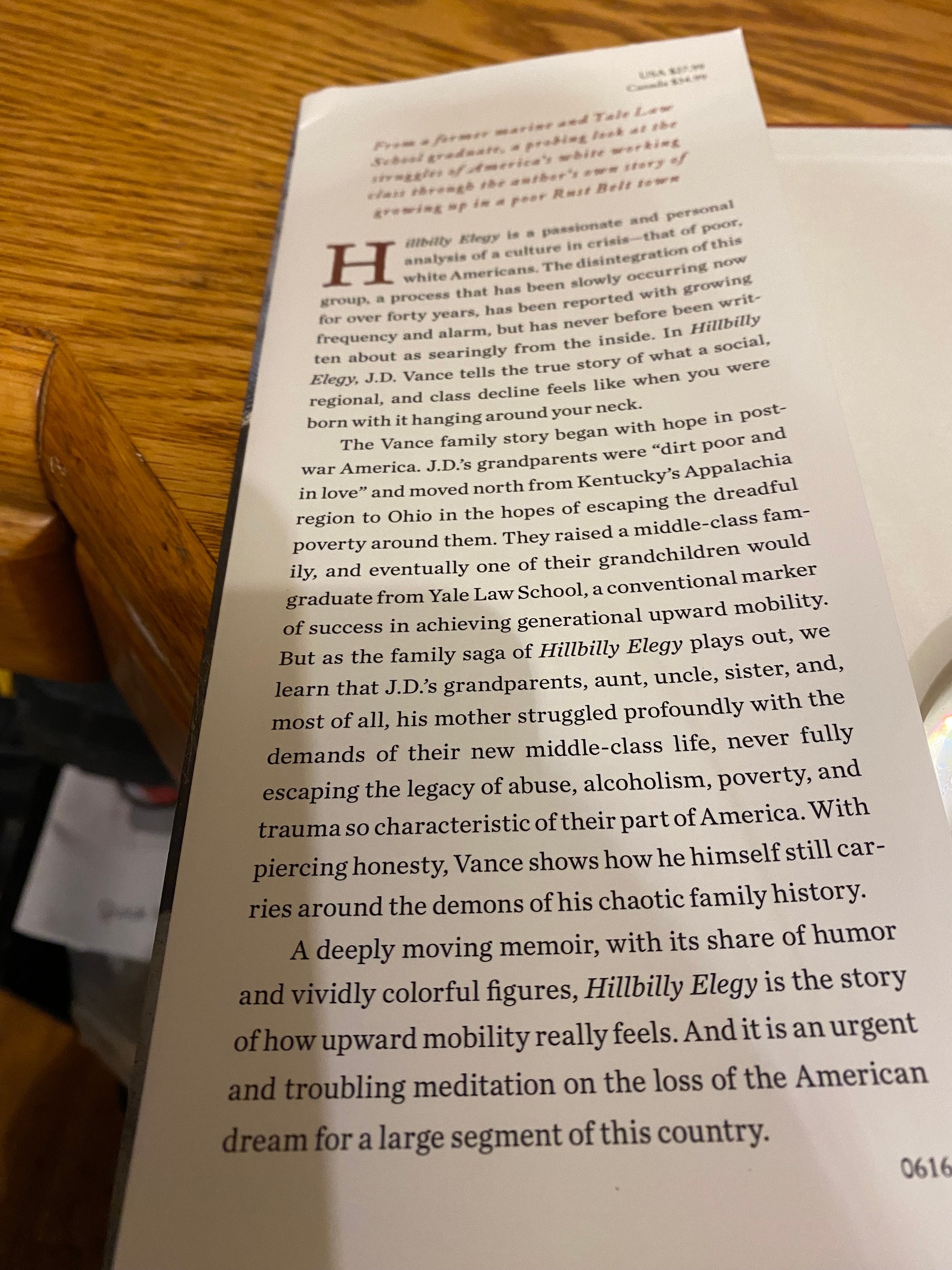 Hillbilly Elegy, JD Vance, Inscribed/signed by Author, Hardcover - Etsy