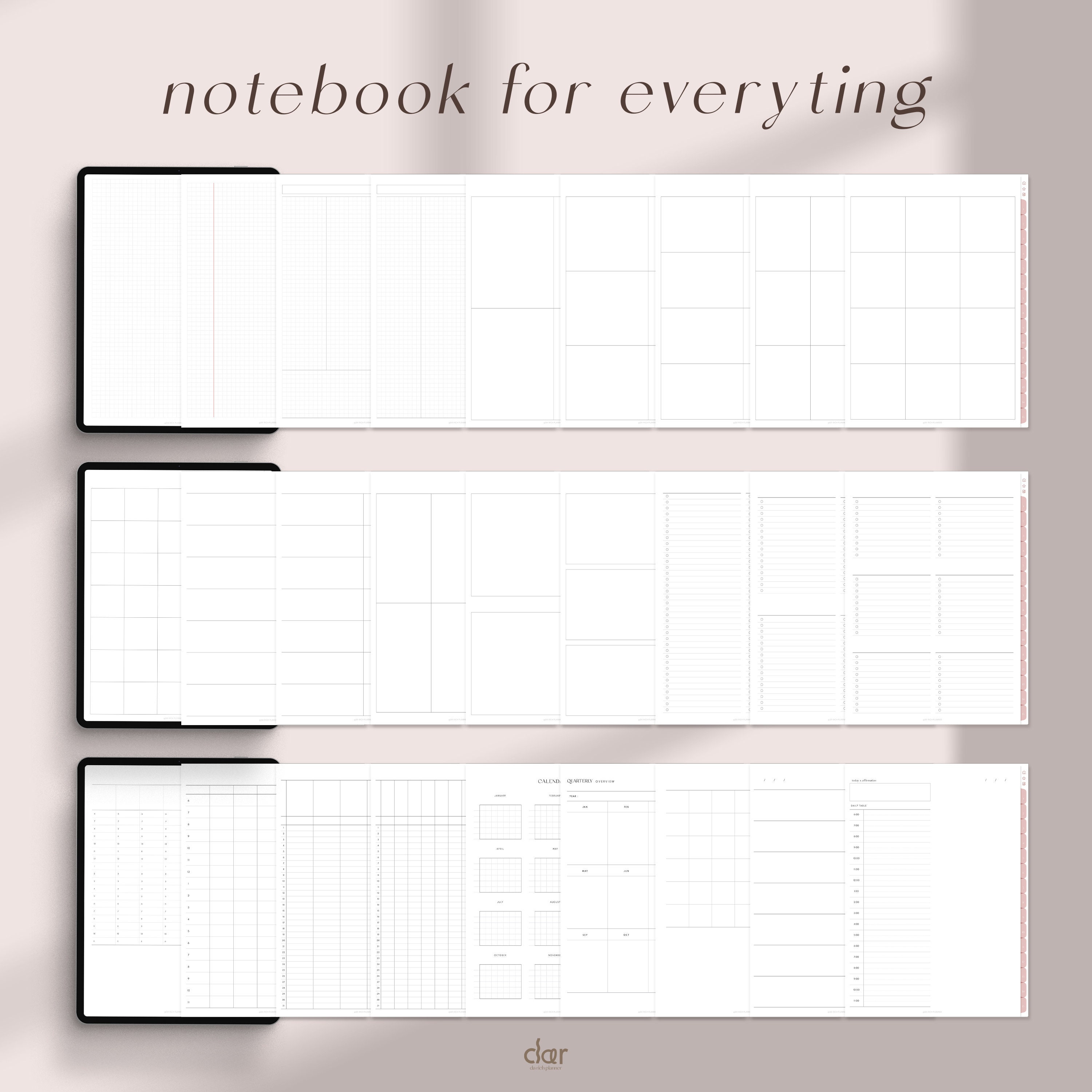 Digital Notebook, Student Notebook, iPad Notebook, Goodnotes Notebook ...