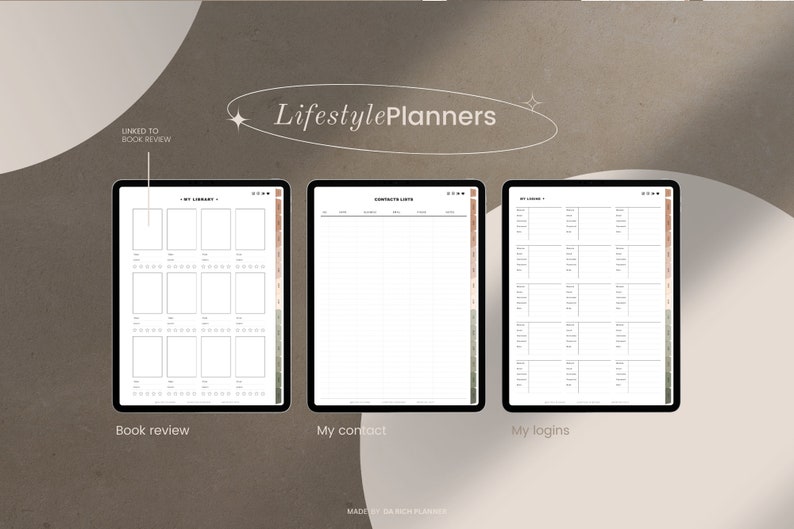 Boho Digital Planner 2024, Goodnotes, Notability for iPad & Tablet ...