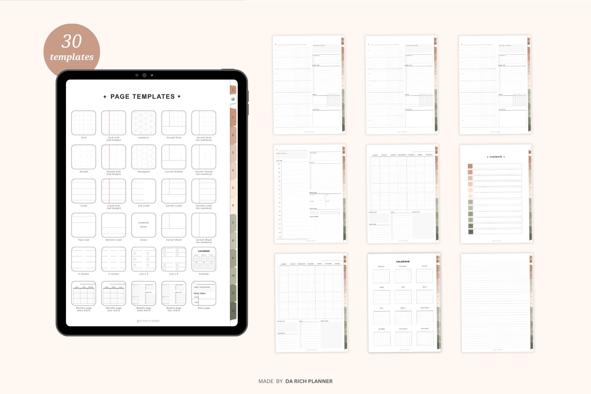 Goodnotes Digital Notebook: Student Journal With 12 Tabs (digital ...