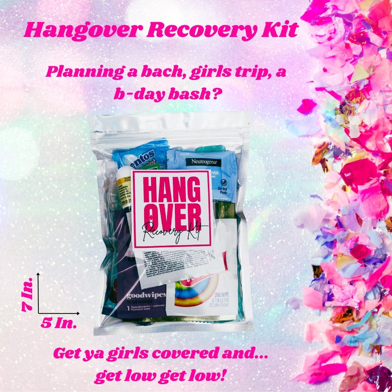 Hangover Kit | Self Care Kit | Recovery Kit | Party Favor for ...