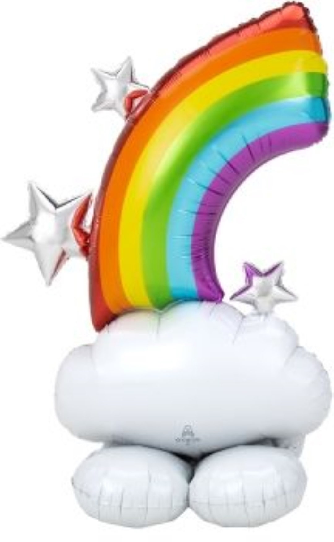 52" Rainbow Cloud Balloon *air Only*, Airloonz Balloon, Rainbow ...