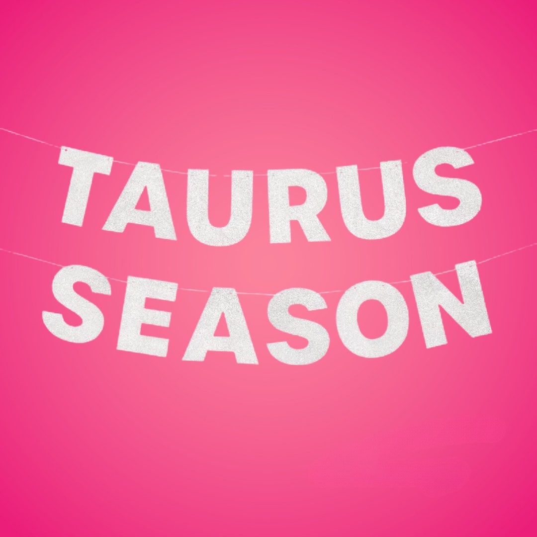 Taurus Season Birthday Party Glitter Banner - 5 Ft. | Zodiac Taurus, Horoscope, Astrology Bday ...