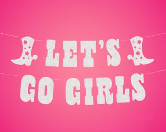 Xo, Fetti Let's Go Girls Glitter Banner Silver, 5 Ft. Bday Party ...