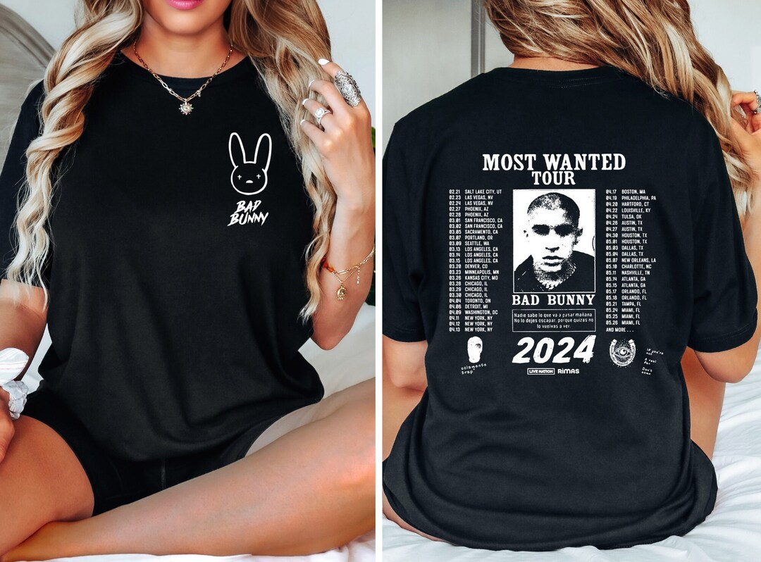 Bad Bunny Most Wanted Tour Shirt, Nadie Sabe lo que va pasar mañana ...