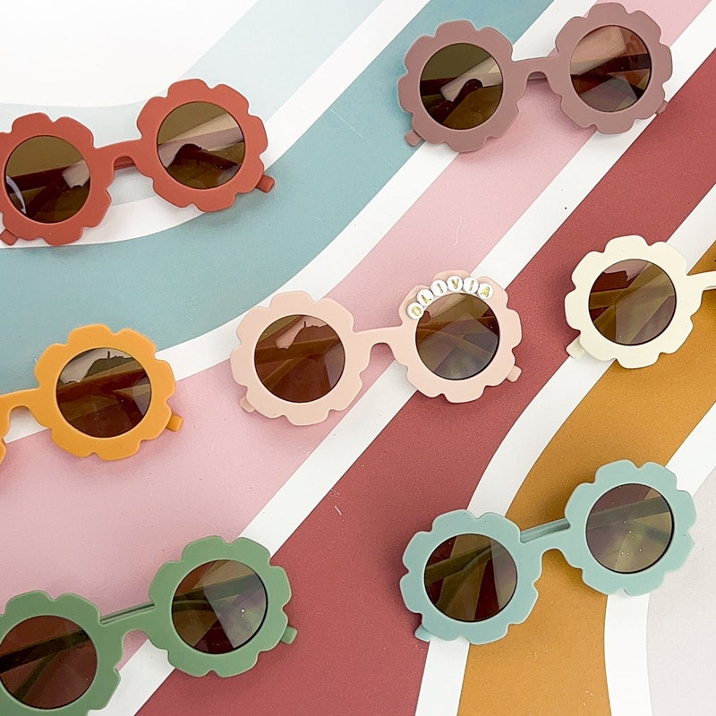 Flower Sunglasses - Etsy