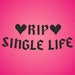 RIP Single Life Glitter Banner - Black, 5 Ft. | Bachelorette Party ...