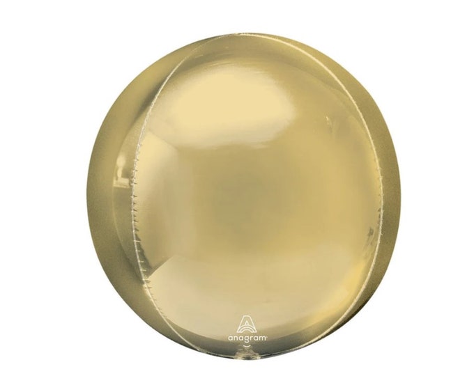 21 Solid Color JUMBO GOLD Orbz Foil Balloons, Birthday, Anniversary ...