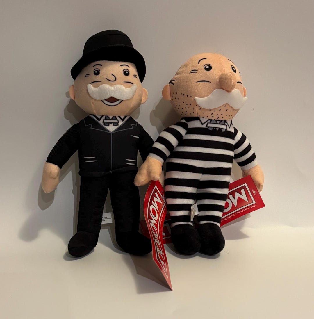 NEW 9”-10” Toy Factory Monopoly Plush Pack - Etsy