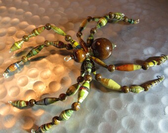 Large 6x6 Wooden Spider Tarantula Jewelry Art Ornament Decoration ...