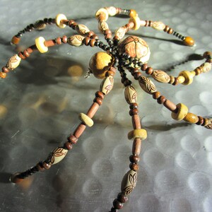 Large 6x6” Wooden Spider Tarantula Jewelry Art Ornament Decoration ...
