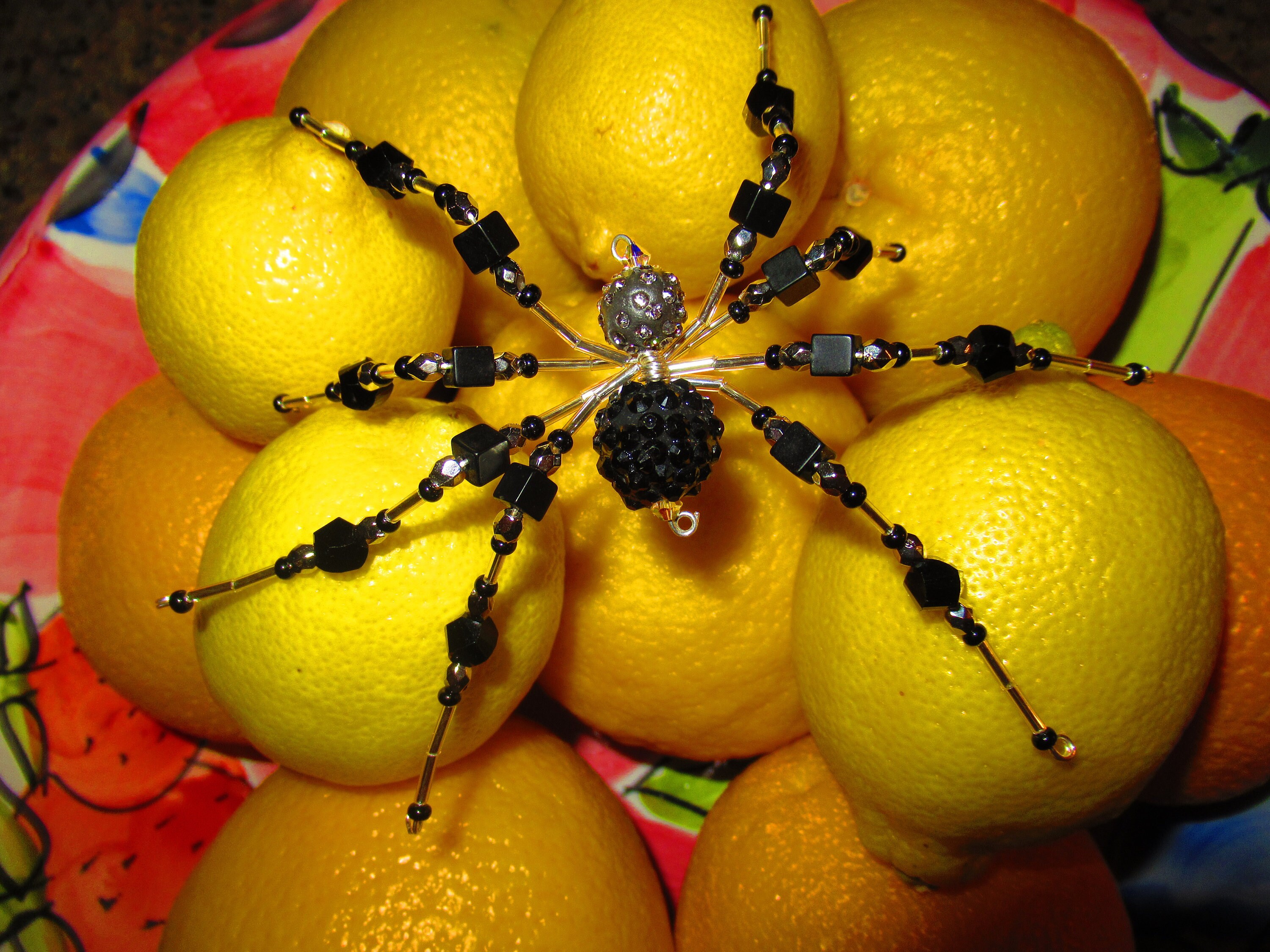 Jewelry Art Christmas Spider Decoration Ornament Silver and - Etsy