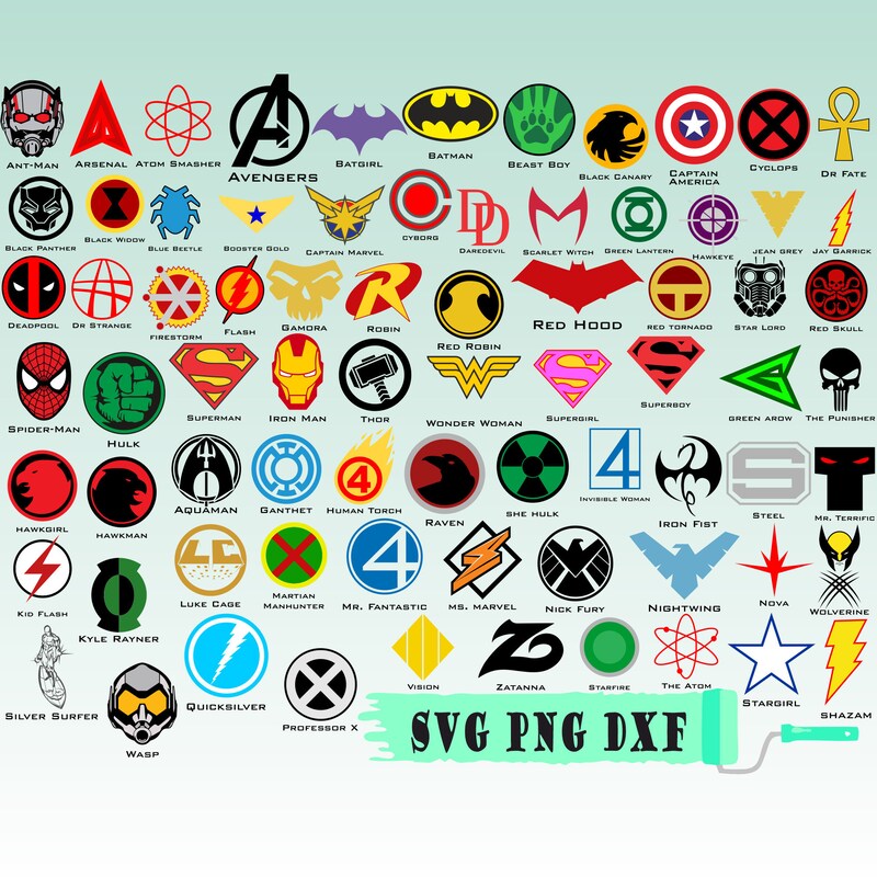 Super Hero Logos - Etsy