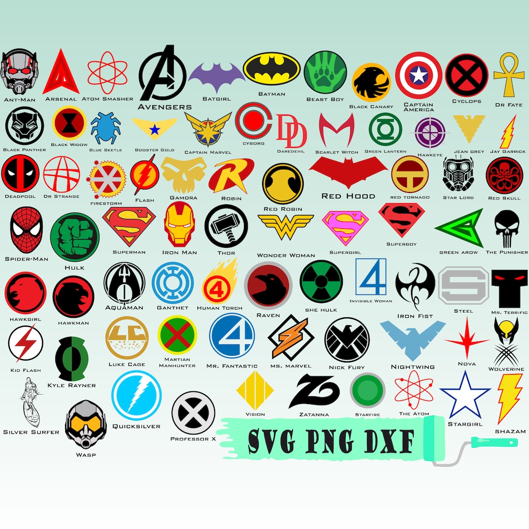 Superhero Logo Svg, Super Hero Logo Svg, Superhero Characters, Marvel ...