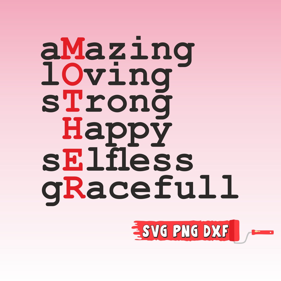 Mothers Day Svg, Mama Definition Svg, Mother Amazing, Loving, Strong ...