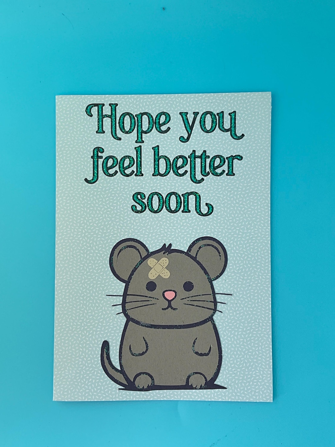 Mouse Get Well Soon Card - Etsy